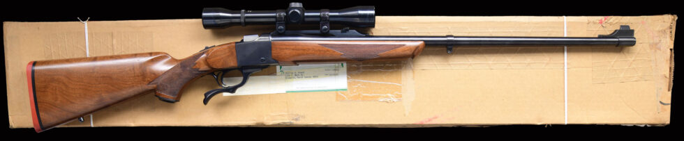 338 WIN MAG. RUGER NO. 1-S SINGLE SHOT RIFLE | Poulin's Antiques and ...